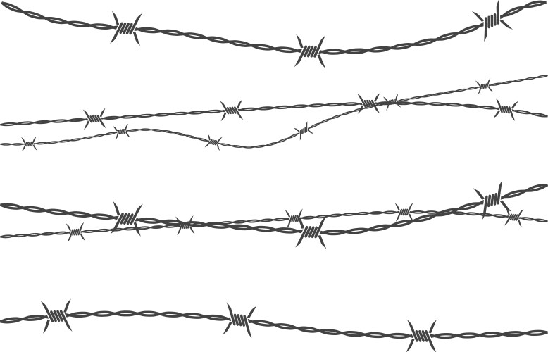 Barbed wire element Royalty Free Vector Image - VectorStock