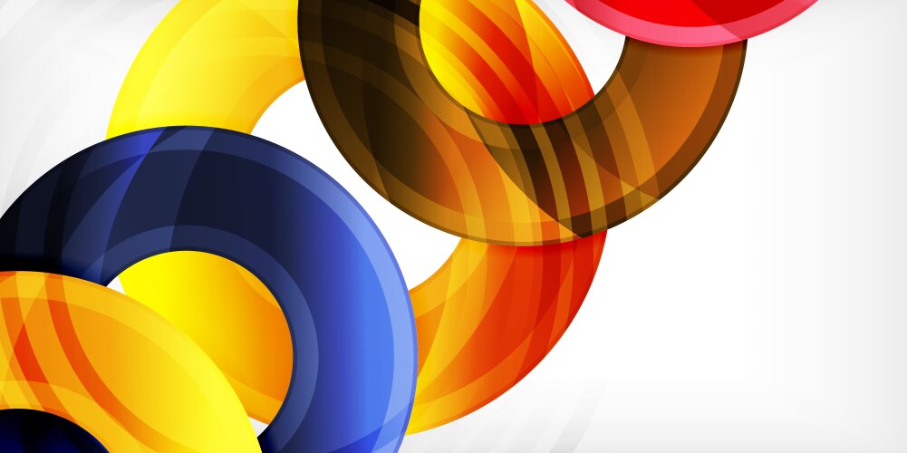 Circles round elements ring shapes premium Vector Image