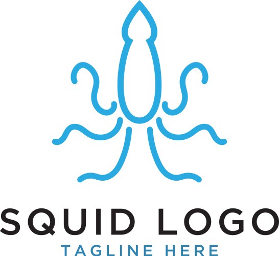 Squid logo or icon Royalty Free Vector Image - VectorStock