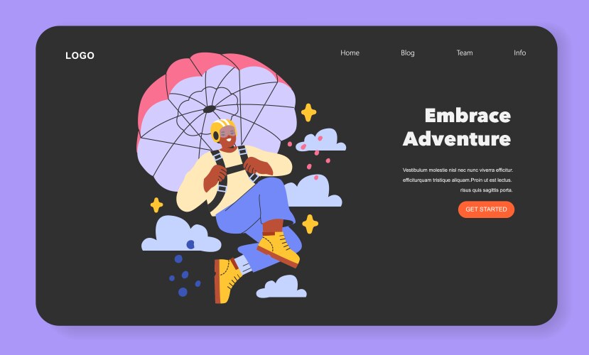 Yolo concept flat Royalty Free Vector Image - VectorStock