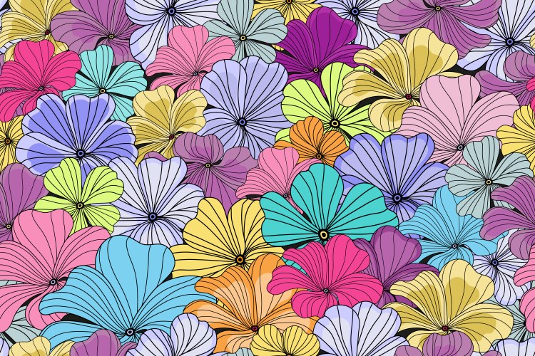 Bright seamless pattern with multicolored striped – Royalty-Free Vector | VectorStock