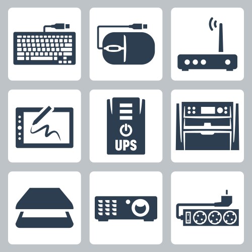 Computer Hardware Icons Vector Images (over 110,000)