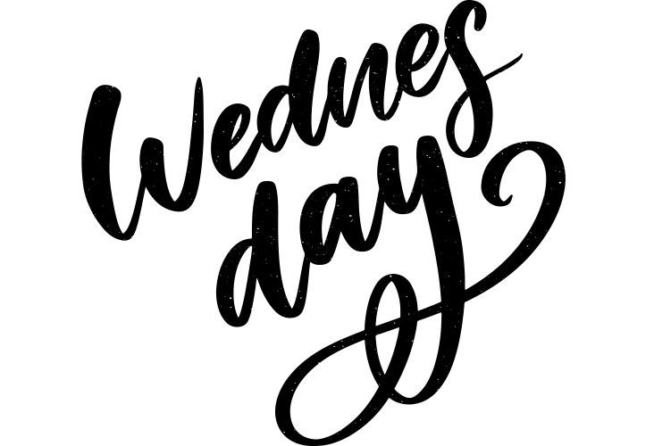 Wednesday Calligraphy Quote Vector Images (over 220)