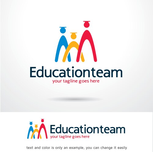 Education logo design Royalty Free Vector Image