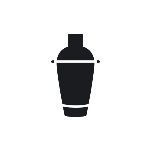 Protein shaker icon symbol on white background Vector Image