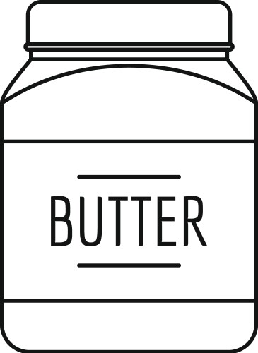 Nut butter can Royalty Free Vector Image - VectorStock