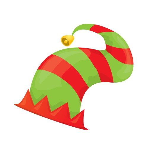 Merry christmas hat elf Royalty Free Vector Image