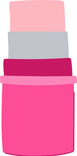 Shimmer blush compact cartoon Royalty Free Vector Image