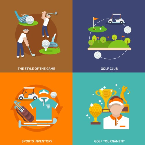 Golf club label Royalty Free Vector Image - VectorStock