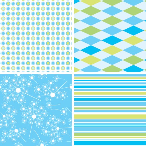 Scrapbook patterns for design Royalty Free Vector Image