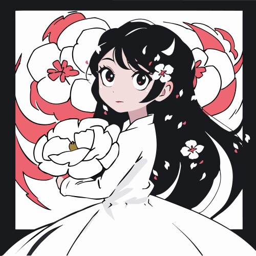 Girl in manga style Royalty Free Vector Image - VectorStock