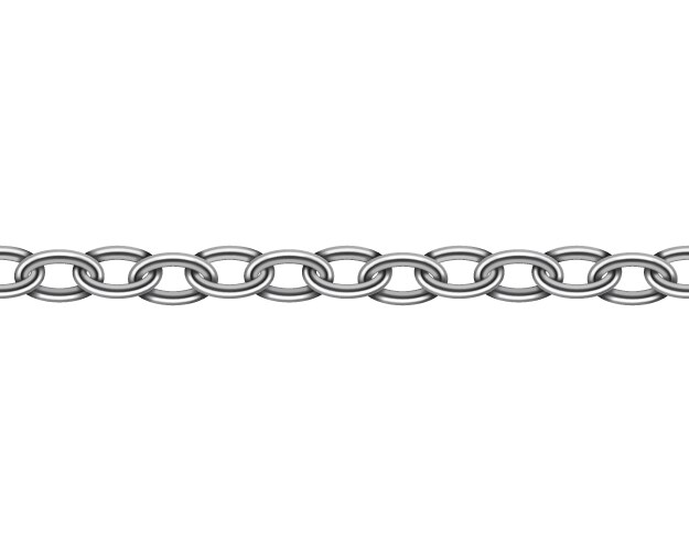 Set seamless chain link different chains Vector Image