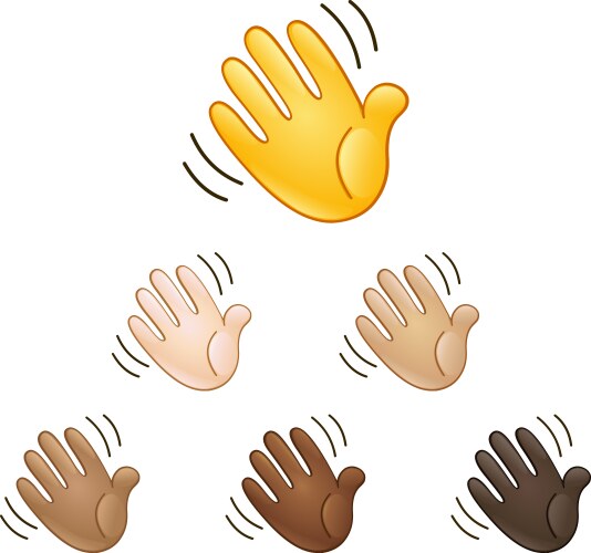 Raising hands emoji Royalty Free Vector Image - VectorStock