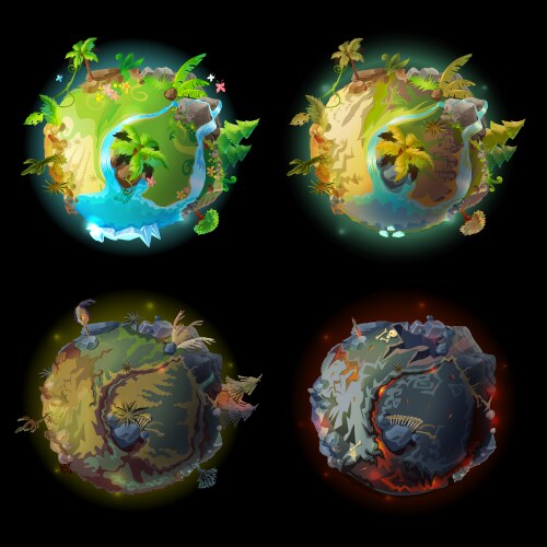 Evolution of earth concept Royalty Free Vector Image