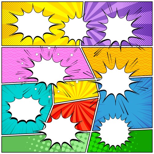 Comic strip pop art design Royalty Free Vector Image