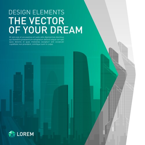 Template design for mri cover page modern Vector Image