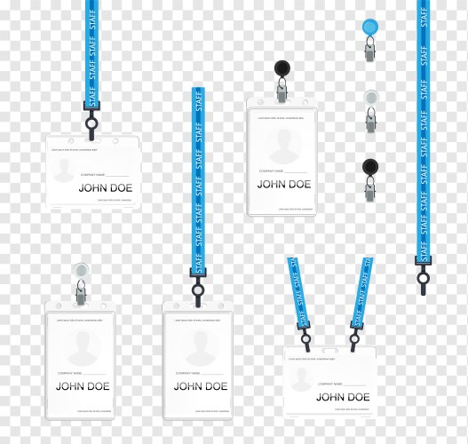 Two employee badges Royalty Free Vector Image - VectorStock