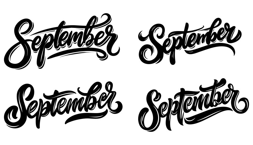 May calligraphy inscription collection set phrase Vector Image