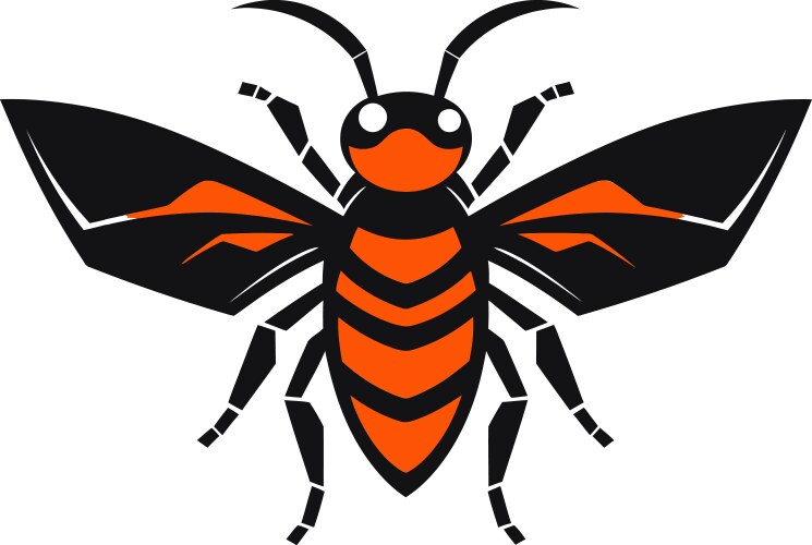 Tarantula hawk art lethal desert predator Vector Image