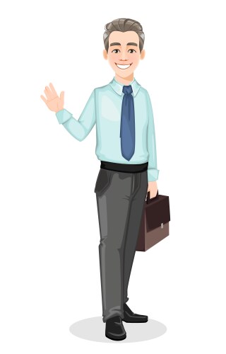 Man showing thumb up Royalty Free Vector Image