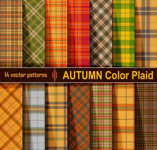Plaid tartan seamless pattern background Vector Image