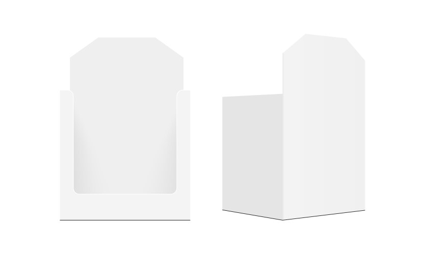 Display box mockup Royalty Free Vector Image - VectorStock