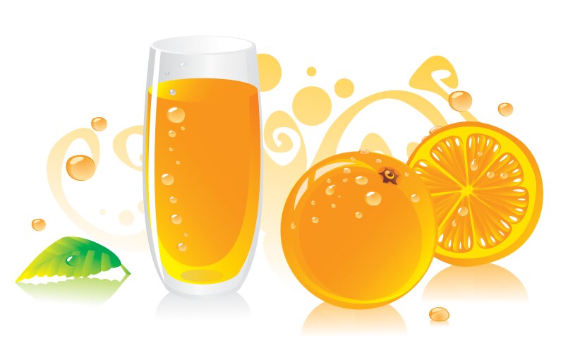 Fresh juice background Royalty Free Vector Image