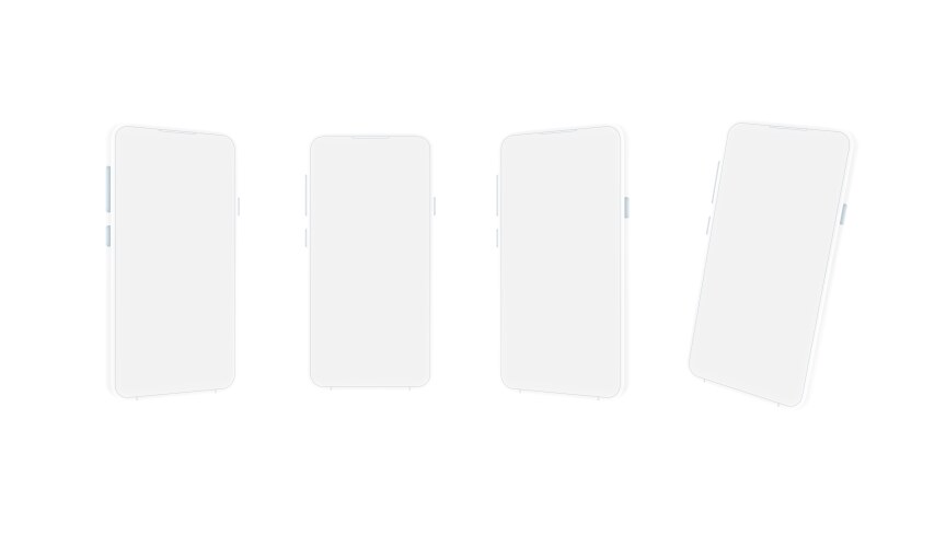 Smartphone Perspective Mockup Vector Images (over 2,900)