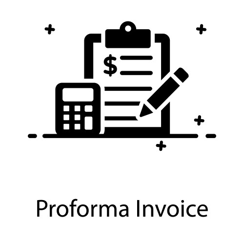 Proforma invoice Royalty Free Vector Image - VectorStock