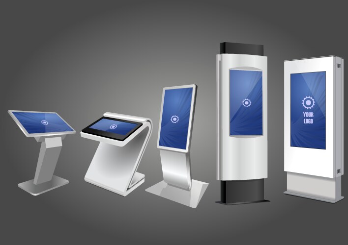 Touch Screen Kiosk Vector Images (over 1,400)