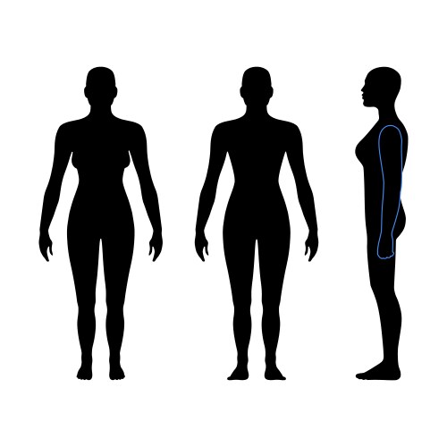 Woman Body Side View Vector Images (over 2,600)