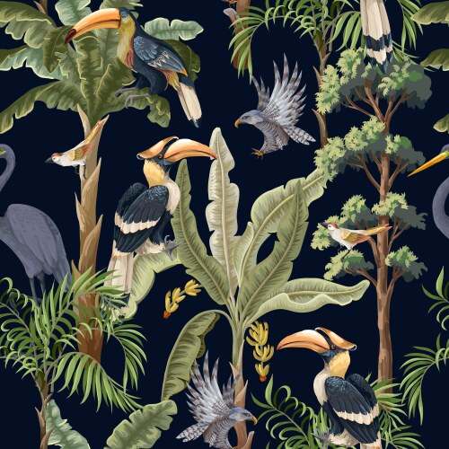 Jungle seamless pattern Royalty Free Vector Image