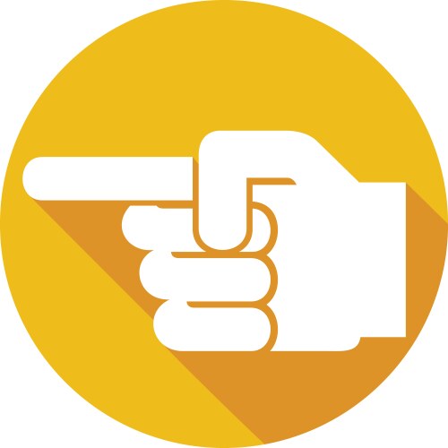 Cursor icon with white background Royalty Free Vector Image