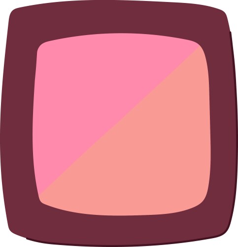 Shimmer blush compact cartoon Royalty Free Vector Image