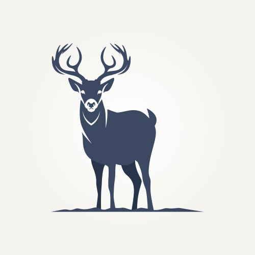 Whitetail Deer Head Vector