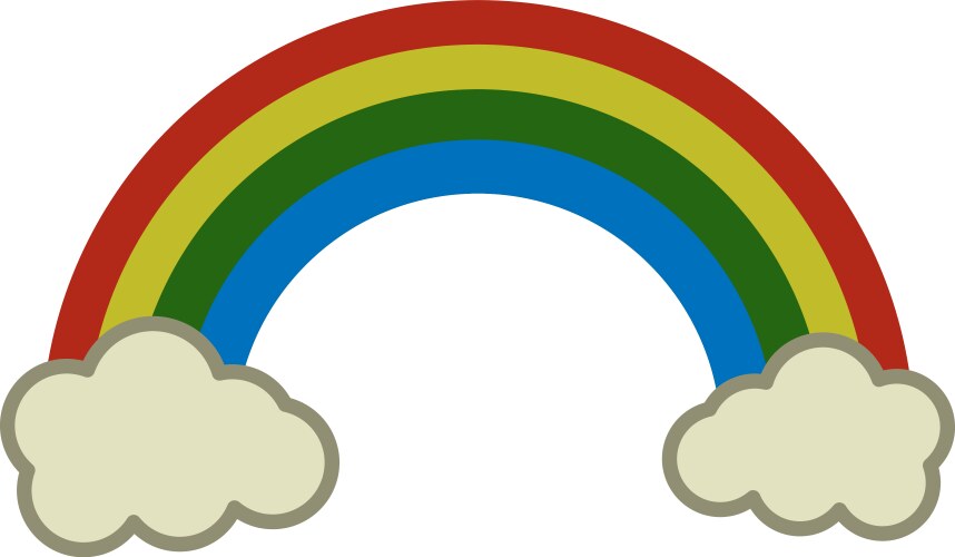 Rainbow Clouds Outline Vector Images (over 4,400)