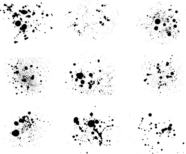 Ink splats Royalty Free Vector Image - VectorStock