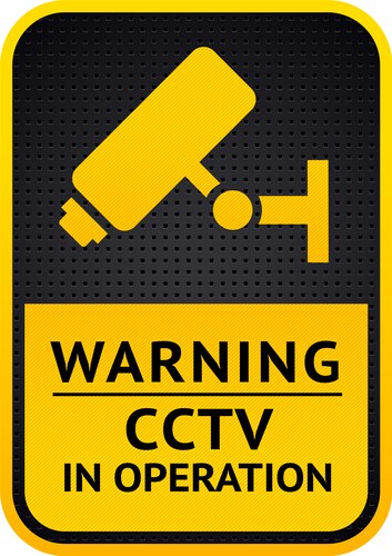 Sticker warning safety sign Royalty Free Vector Image
