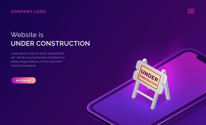 Website error cartoon Royalty Free Vector Image