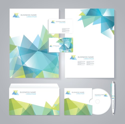 Document template design with silhouette Vector Image