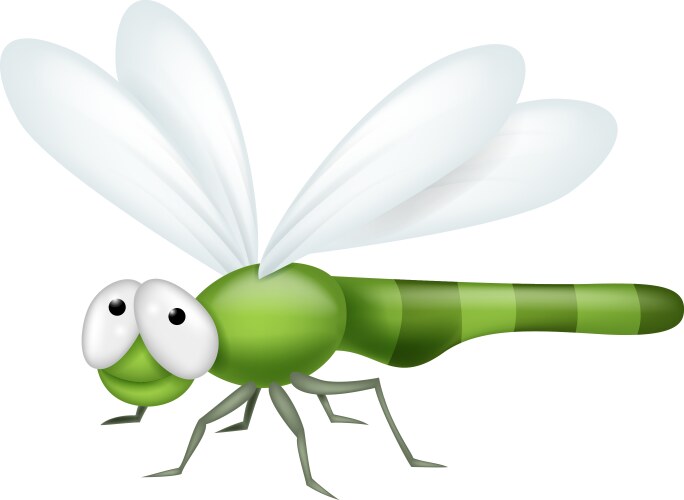 Dragonfly cartoon Royalty Free Vector Image - VectorStock