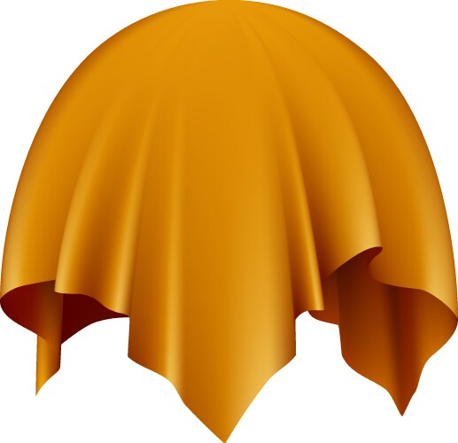 Realistic cloth covered mirror Royalty Free Vector Image