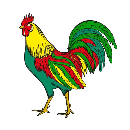 Rooster Royalty Free Vector Image - VectorStock