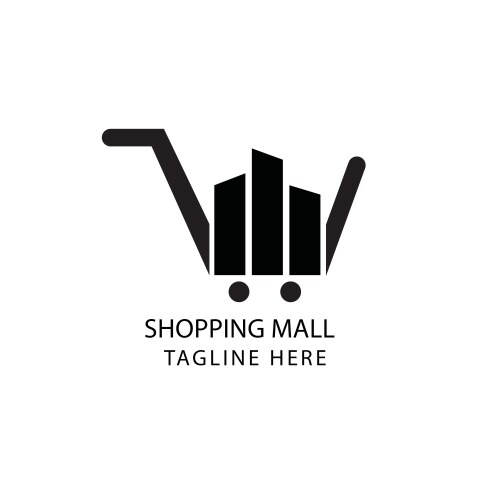 Shopping mall logo Royalty Free Vector Image - VectorStock