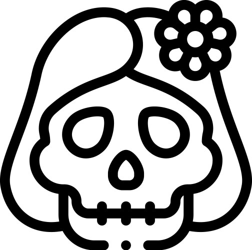 Executioner icon thin linear style design Vector Image