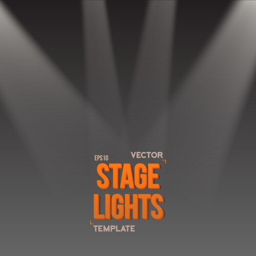 Transparent realistic stage light effect Vector Image