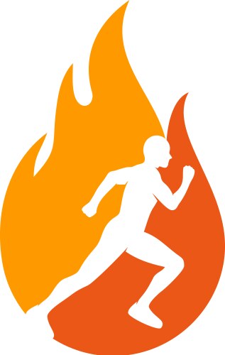 Running template design Royalty Free Vector Image