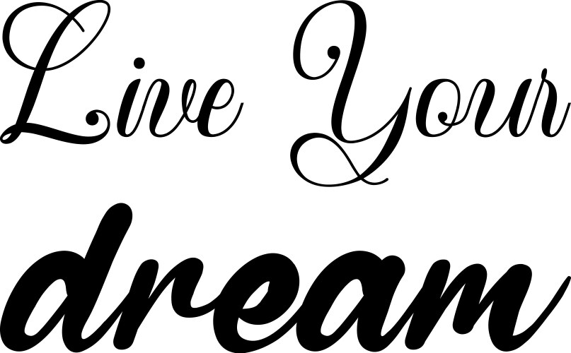 Find your balance black letter quote Royalty Free Vector