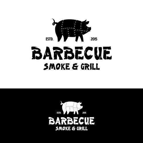 Bbq logo design Royalty Free Vector Image - VectorStock