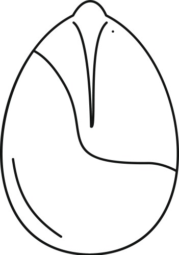 Chestnut icon outline style Royalty Free Vector Image